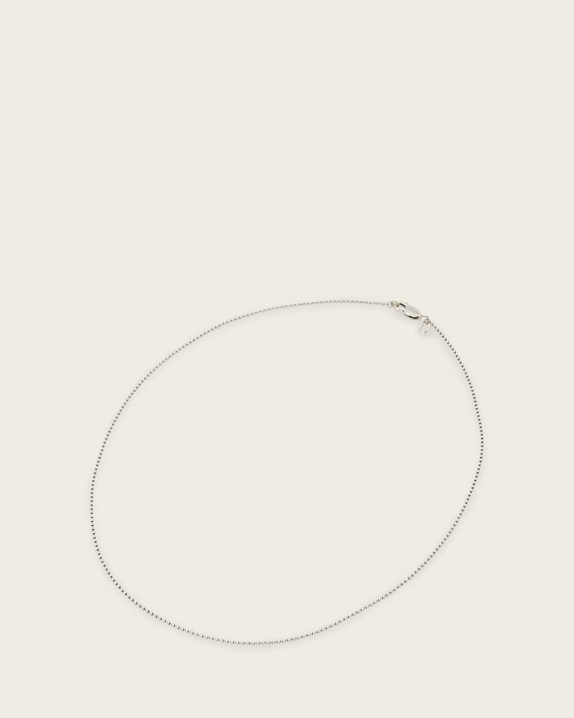 Jay Ball Chain Large Necklace Silver | ALLSAINTS